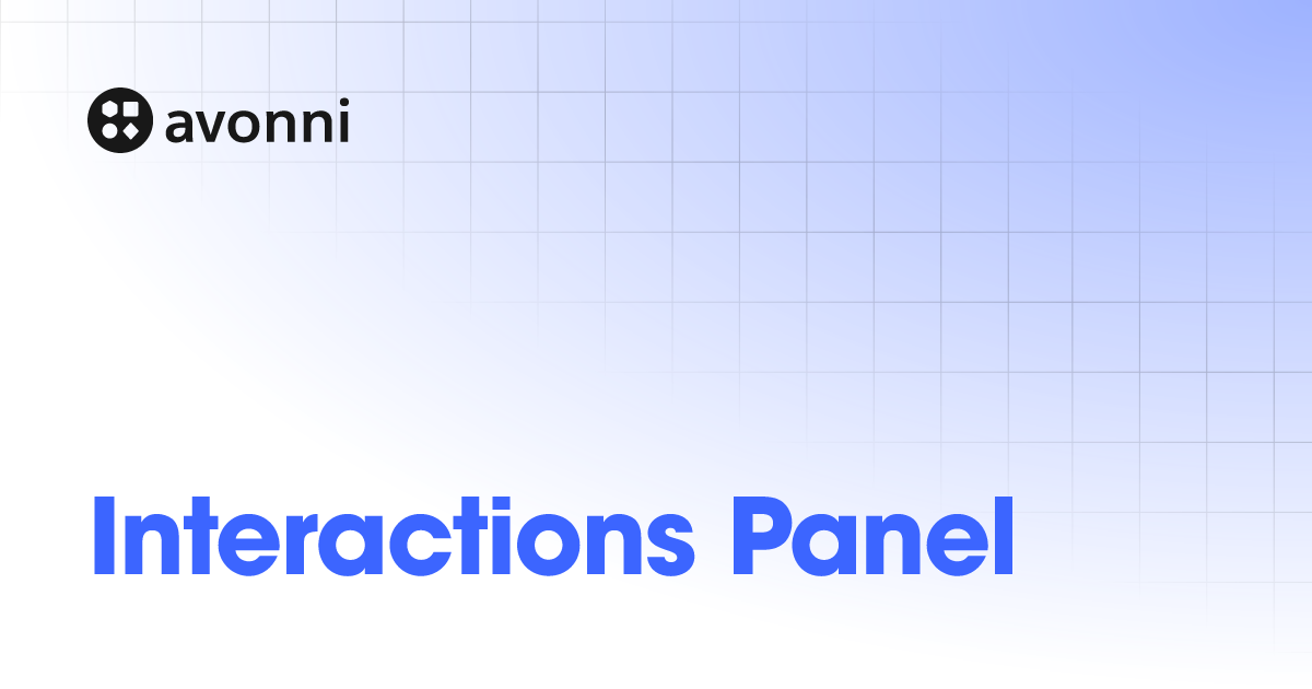Interactions Panel | Documentation Hub